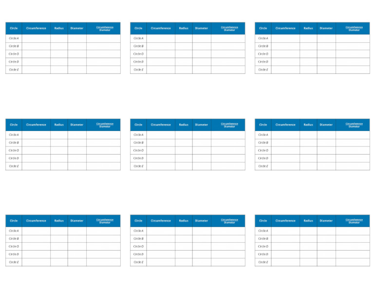 Tables | PDF