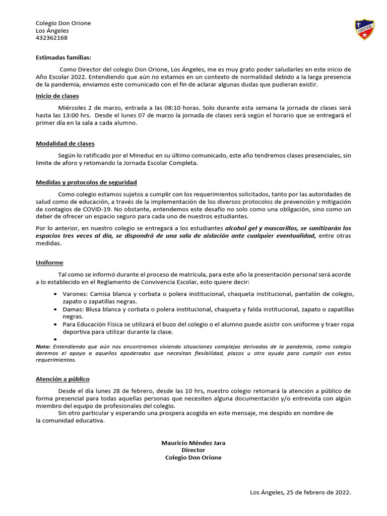 Comunicado 1 AP | PDF
