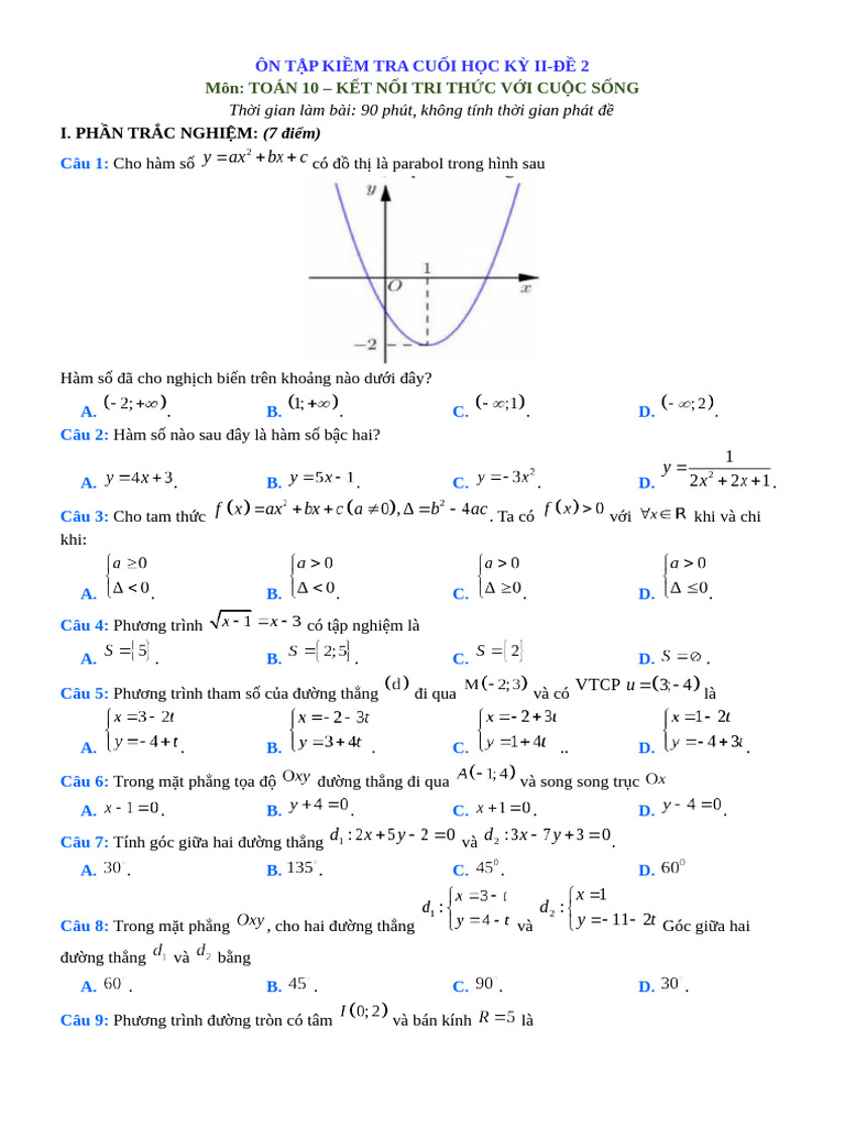 Toán 10 KNTT 2 | PDF