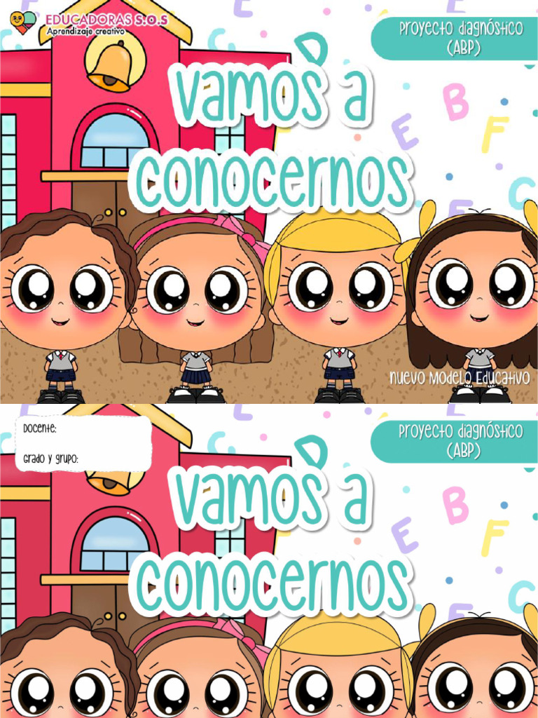 Proyecto Vamos A Conocernos Ciclo Escolar 23 24 Educadorassos | PDF ...
