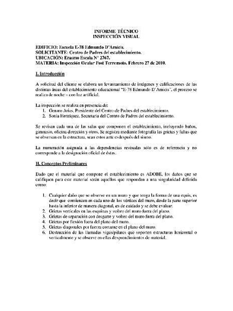 MODELO DE INFORME TECNICO | PDF