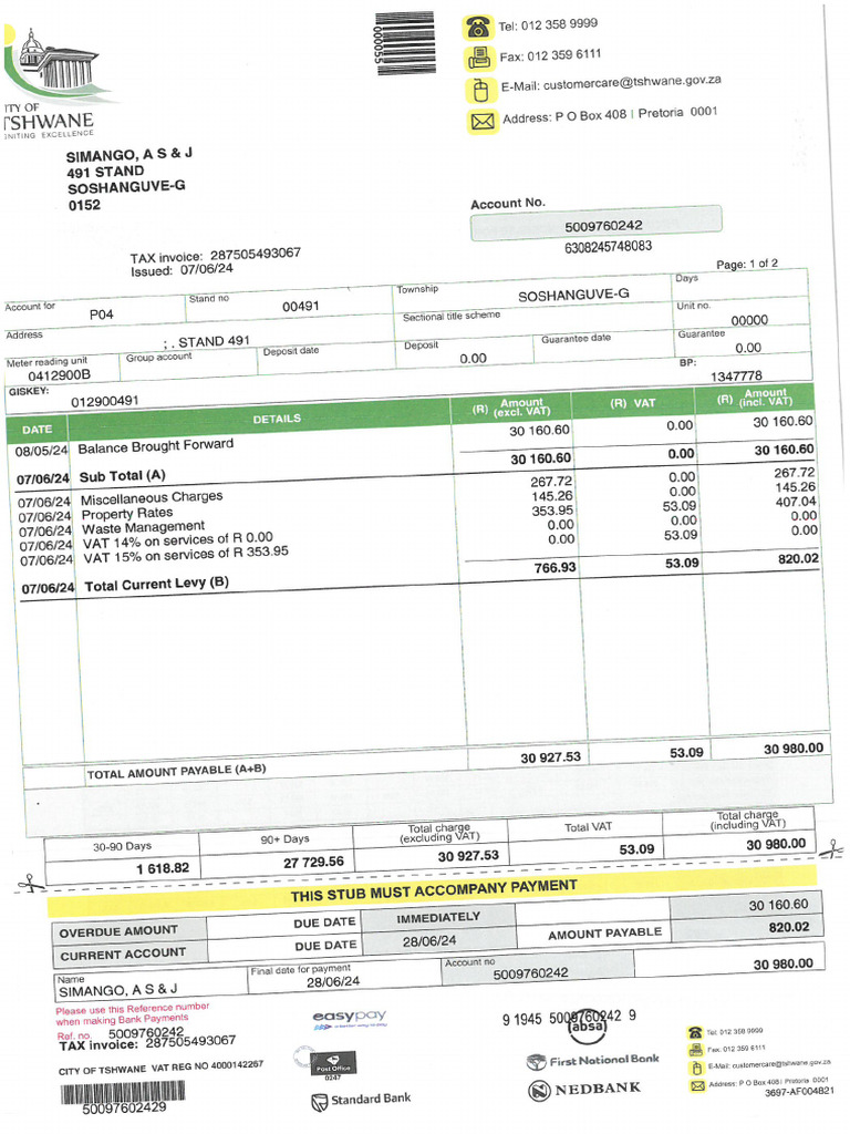 Simango Proof of Res | PDF