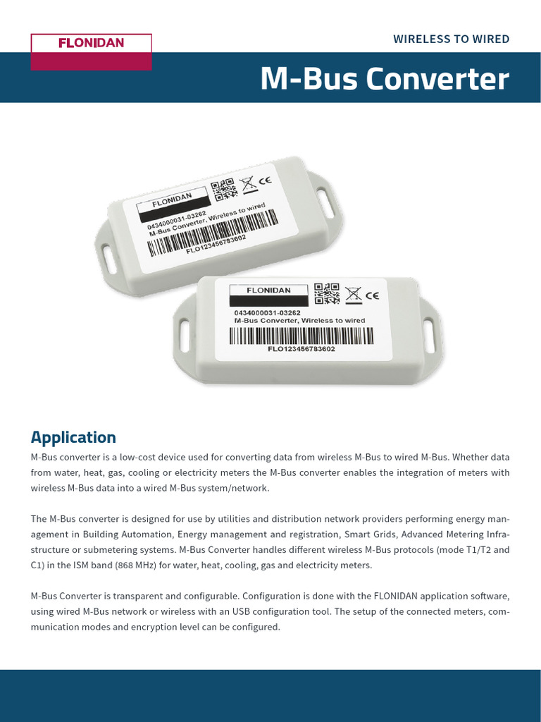 M-Bus Converter | PDF