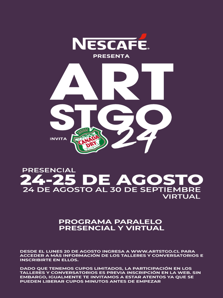 Programa Art Stgo 2024 | PDF