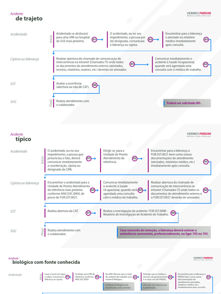 TIPOS DE ACIDENTE PROTOCOLO | PDF