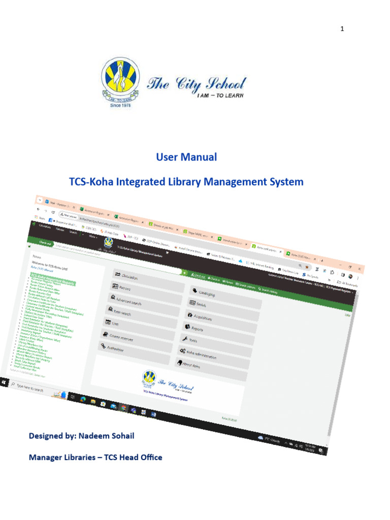 Koha User Manual 24 by Nadeem Sohail | PDF