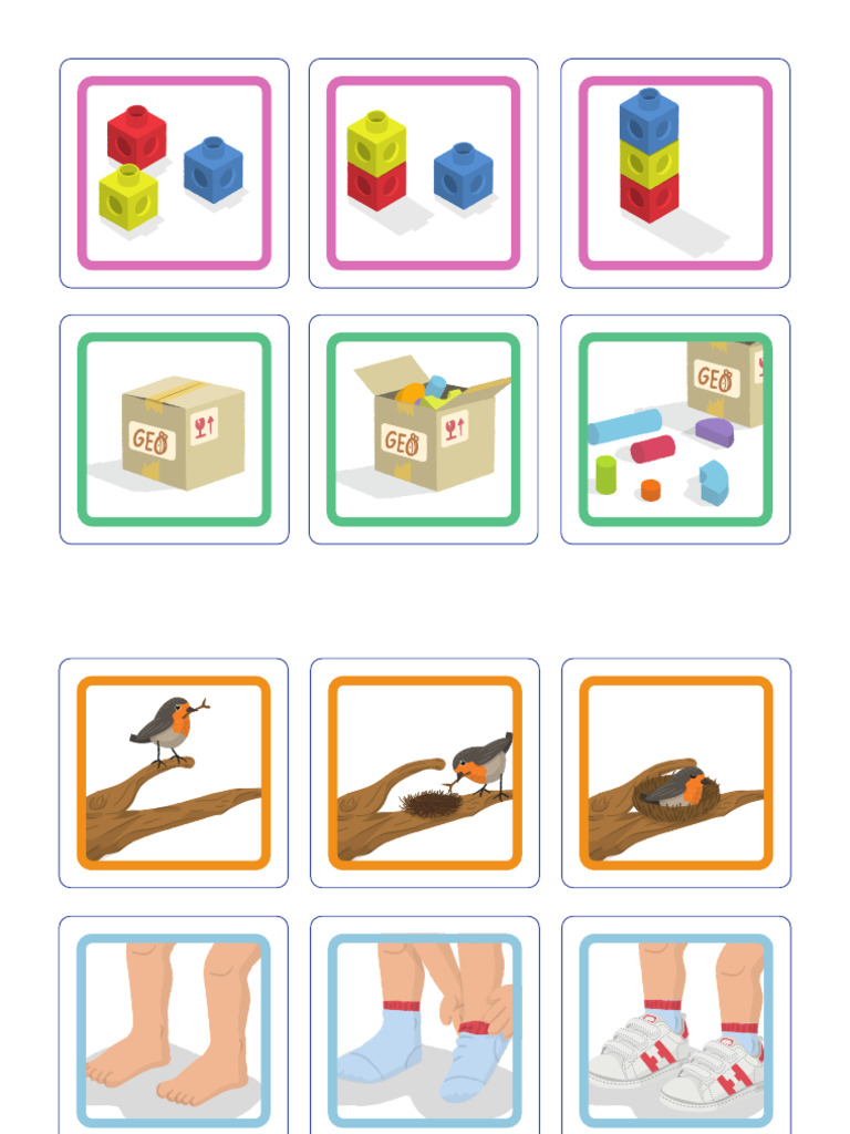 Plantillas - Tarjetas de Secuencias Temporales (Nivel 1) | PDF