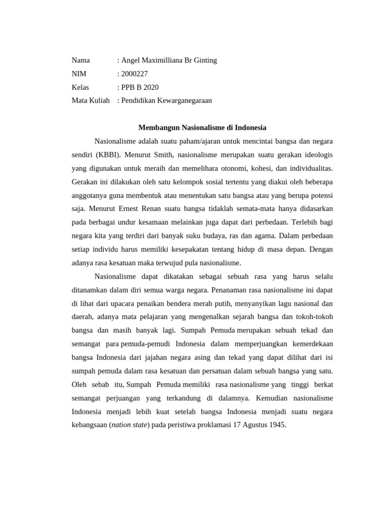 Resume Kuliah Umum PKN | PDF