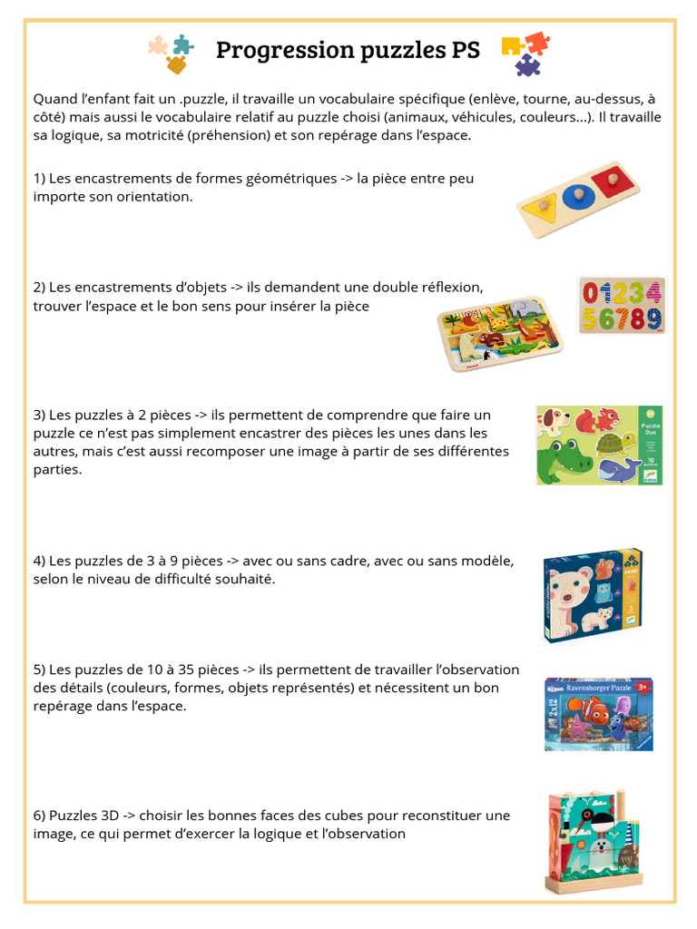 Progression Puzzles PS | PDF