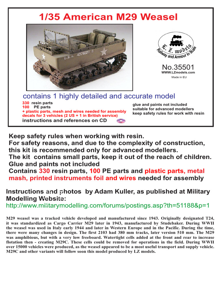 m29 Instructions | PDF