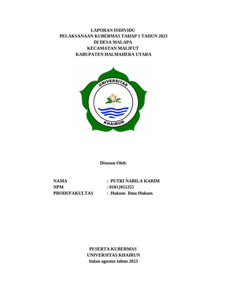 Kubermas Individu - Putri Nabila Karim | PDF