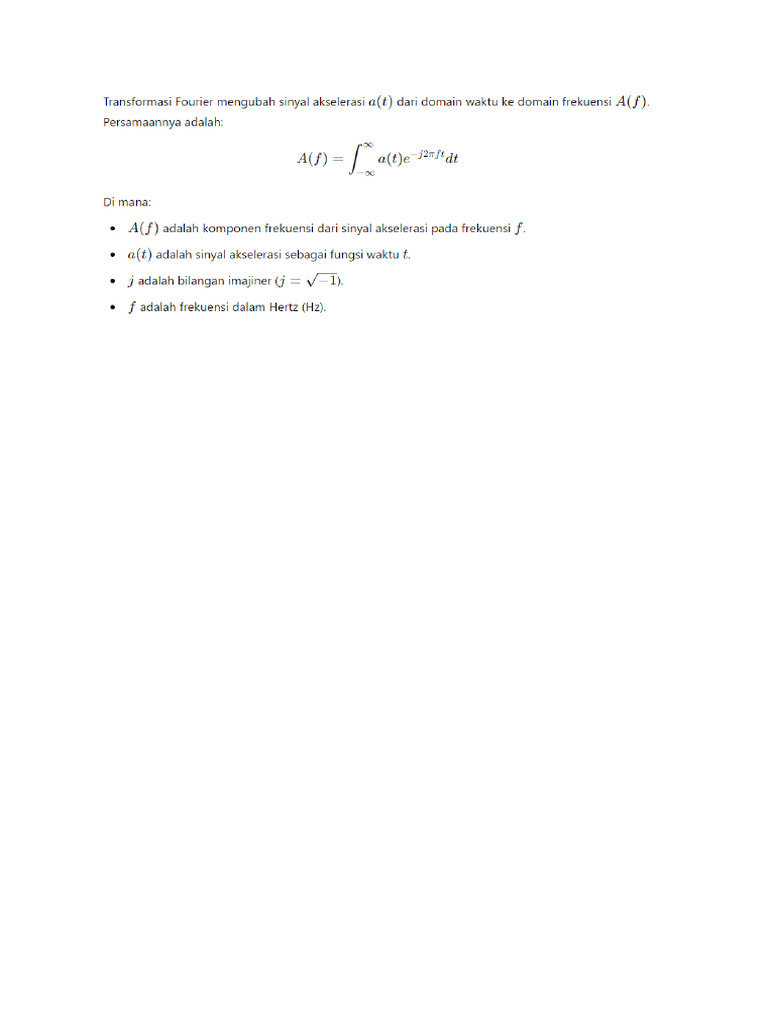 Rumus FFT | PDF