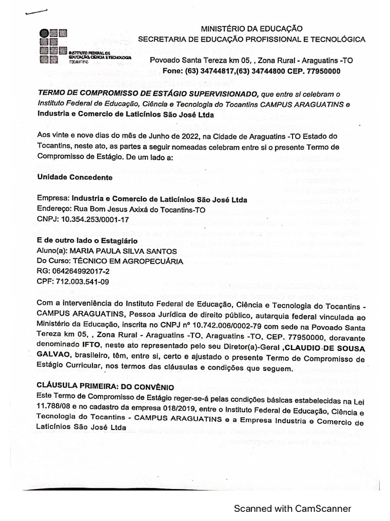 Documentos de estágio MP | PDF