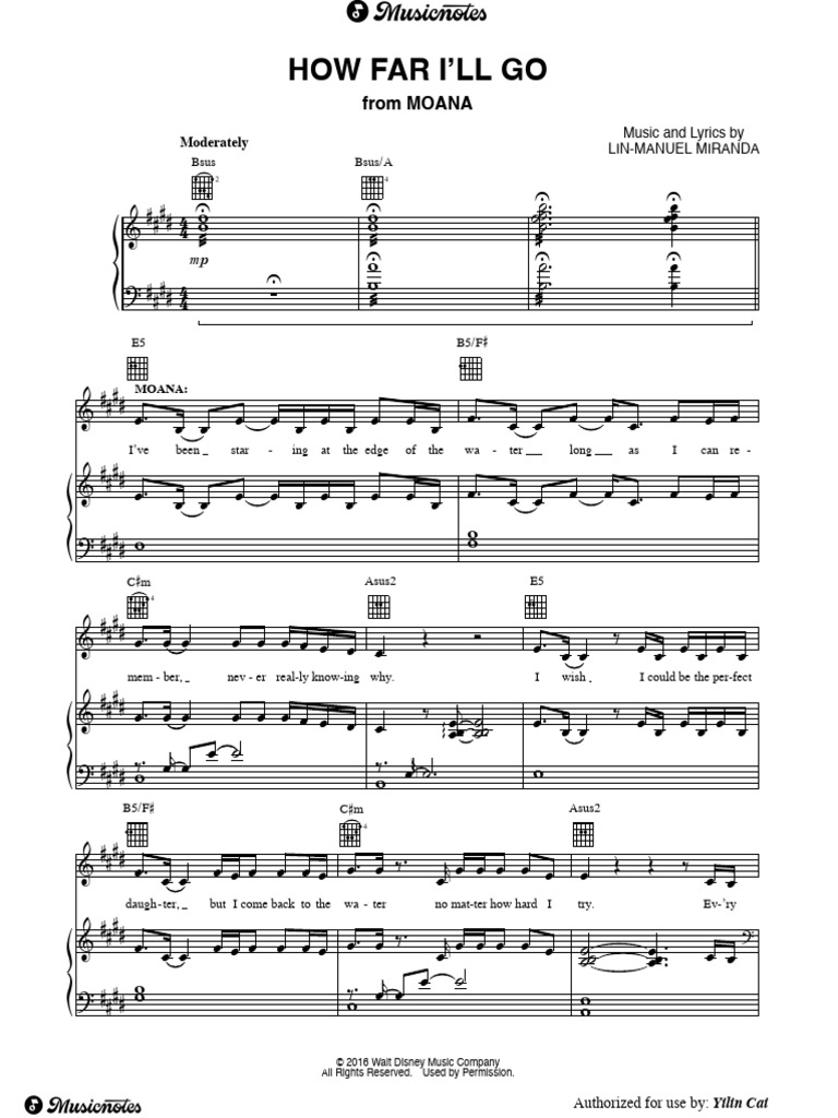 How Far Ill Go | PDF