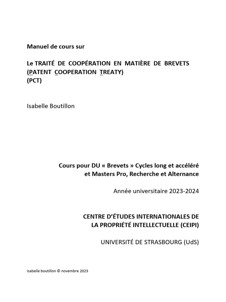 2023 PCT Manuel | PDF