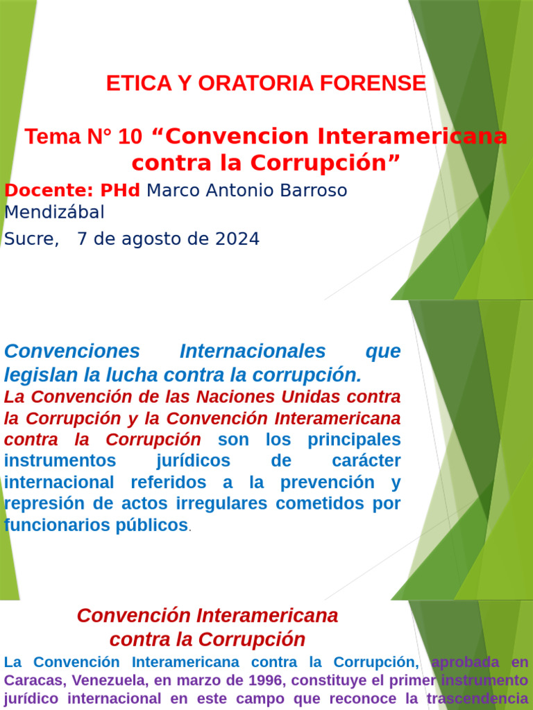 Tema 10 de Etica y Oratoria Forense Usfx | PDF | Corrupción política | Gobierno