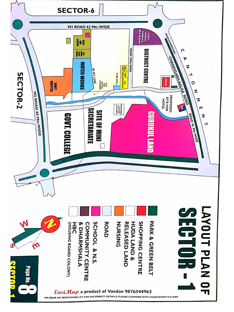 Panchkula Sectors Map | PDF