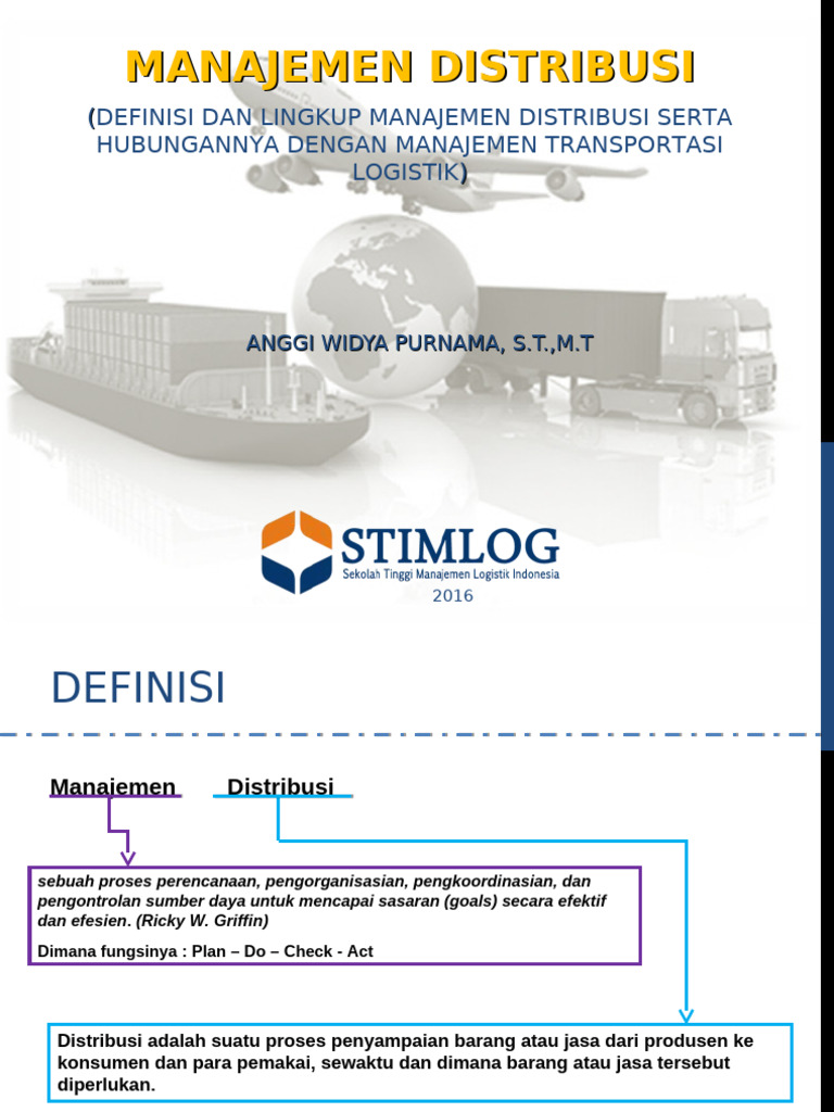 Manajemen Distribusi 2016 p 1 Sd 14 | PDF