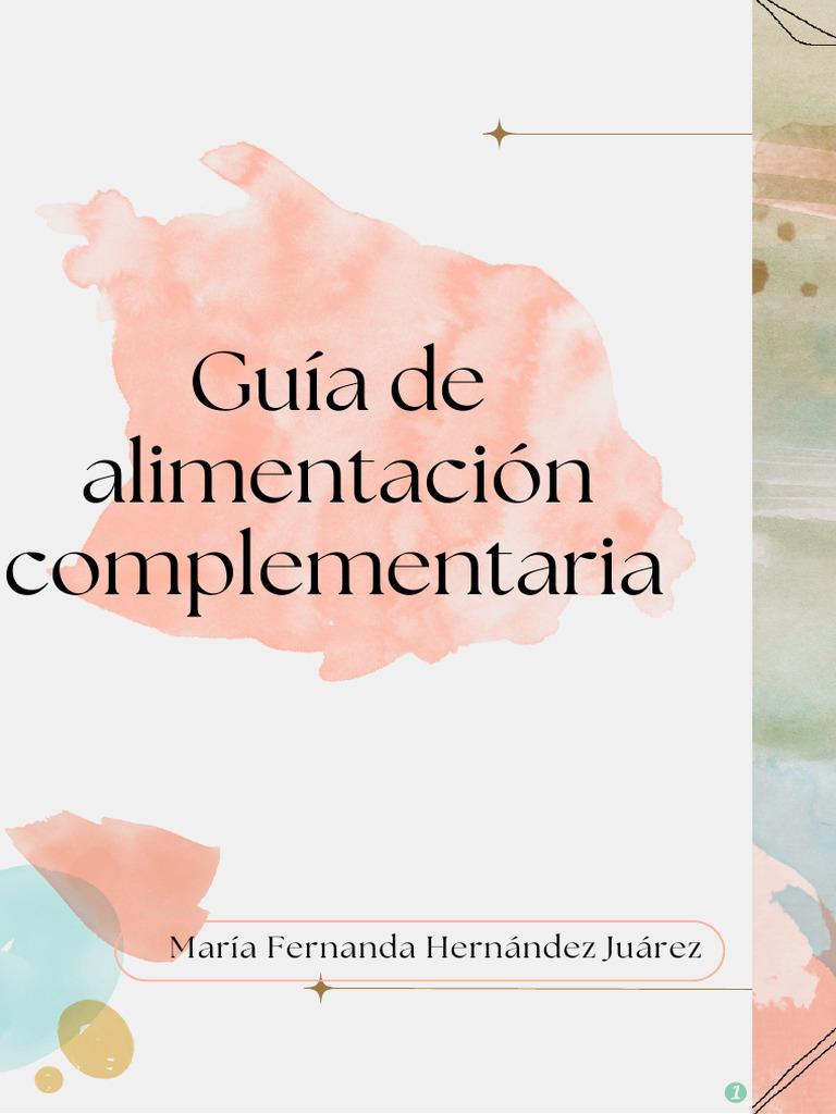 Guía de Alimentación Complementaria | PDF