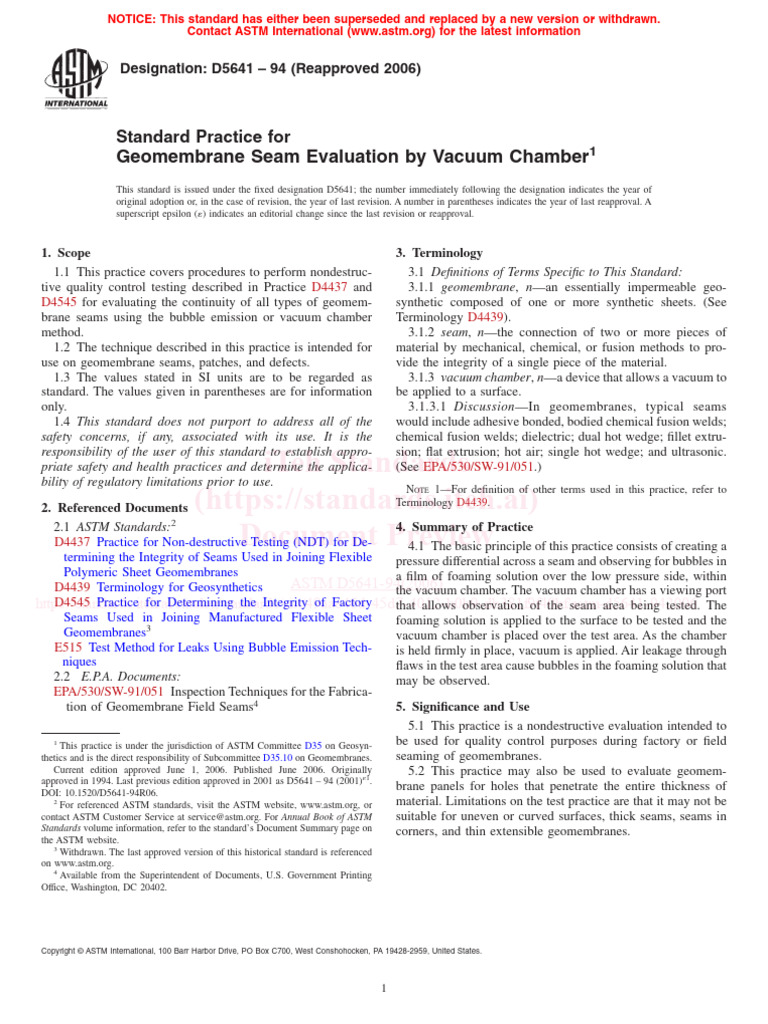 Astm D5641 94 2006 | PDF
