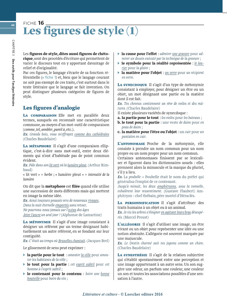 Les figure de style | PDF