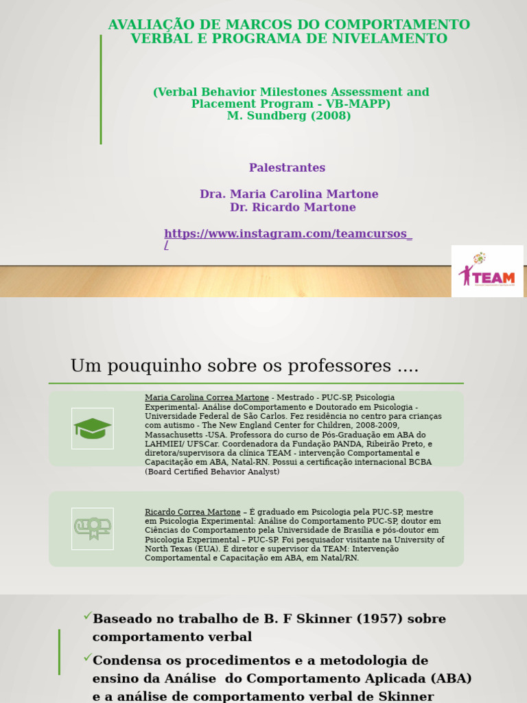 VB Mapp Curso Team | PDF