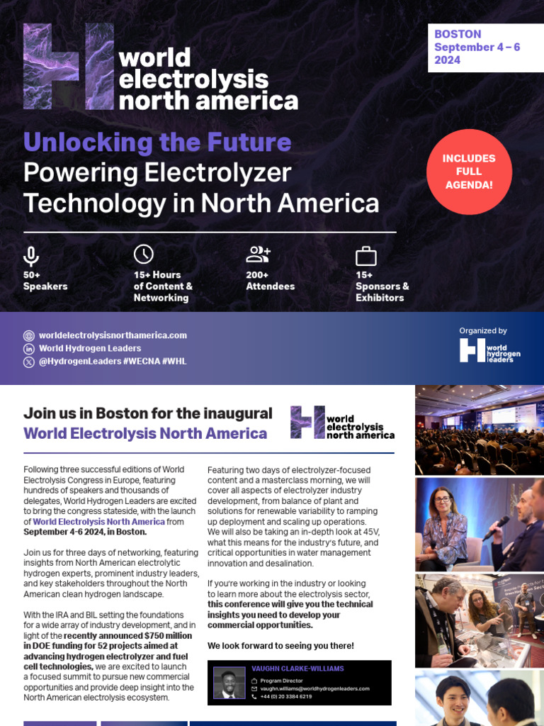 World Electrolysis North America 2024 - Full Brochure | PDF