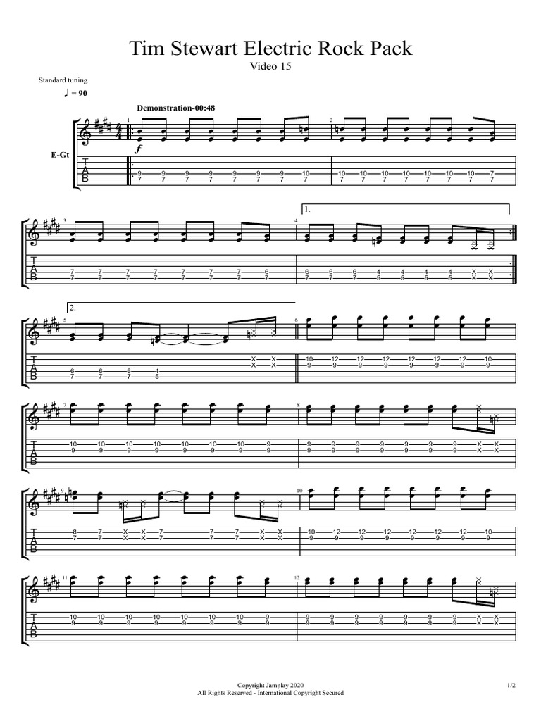 15 - Two Note Figure Riff 1 | PDF