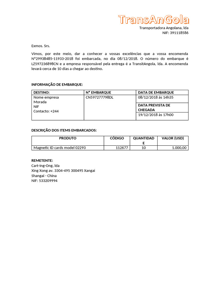 2 - Conhecimento de Embarque | PDF