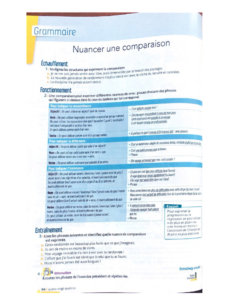 Nuancer Une Comparaison | PDF