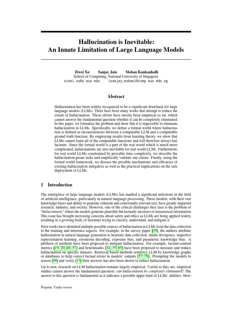 Hallucinations in LLM AI Models | PDF
