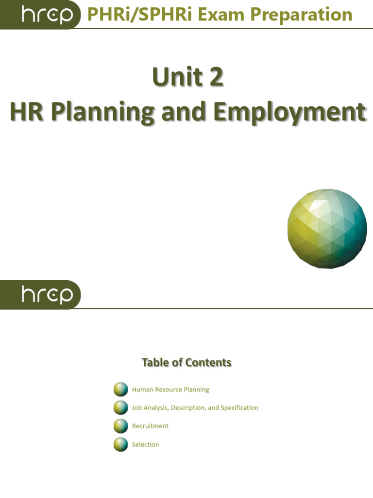 2020 Unit 2 Power Point PHRi SPHRi | PDF