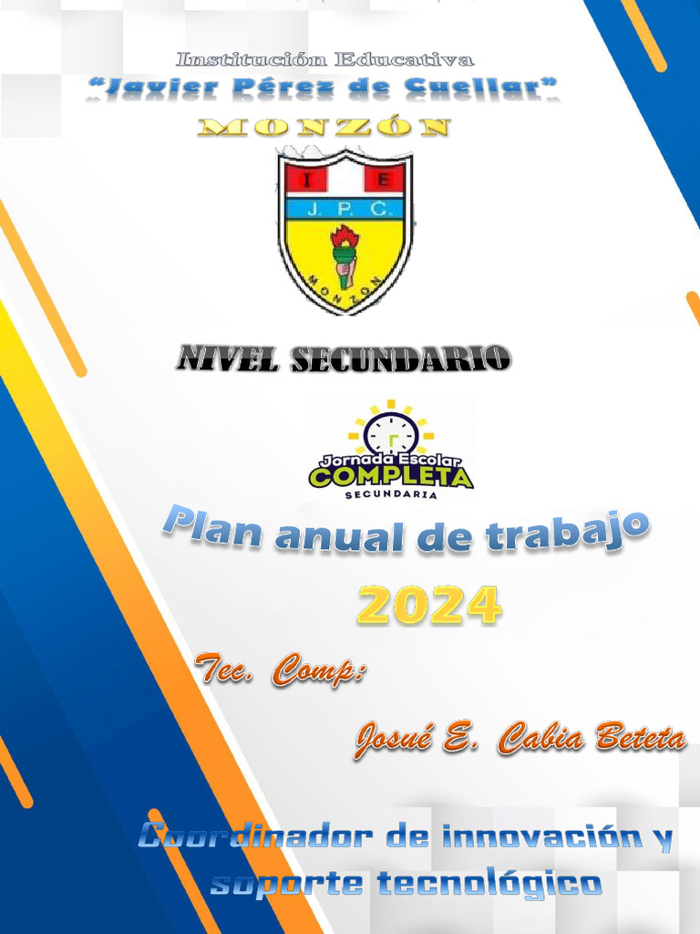 Plan de Trabajo Cist 2024 | PDF