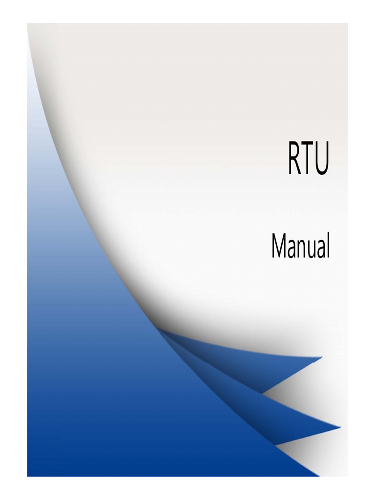 RTU Manual - Ver1 | PDF