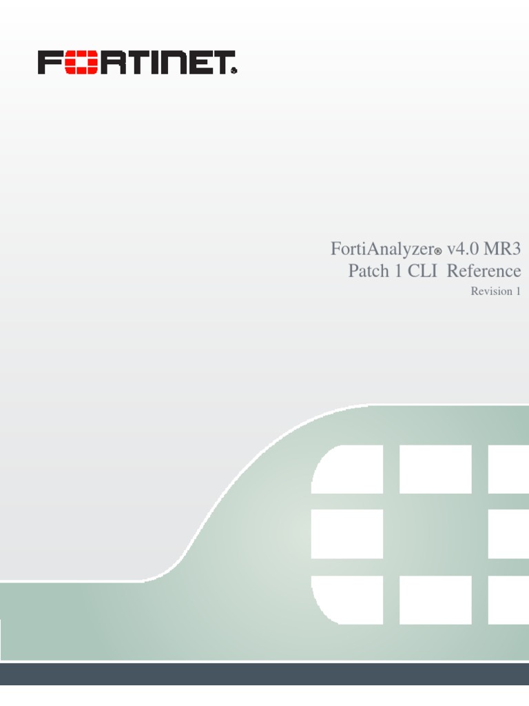 Fortianalyzer Cli 40 mr3 | PDF | Command Line Interface | Computer Networking