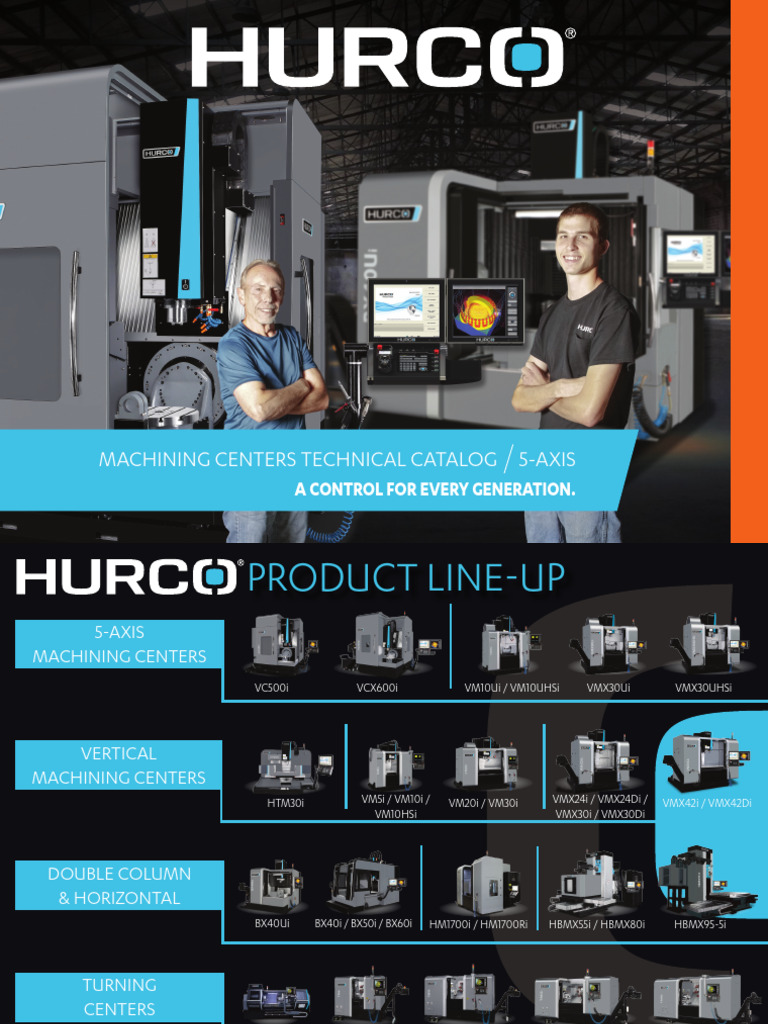 Hurco 5 Axis Technical Catalog | PDF