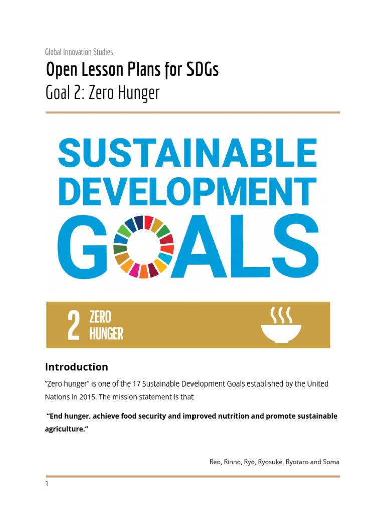 SDGs-Goal-2-No-Hunger-1 | PDF