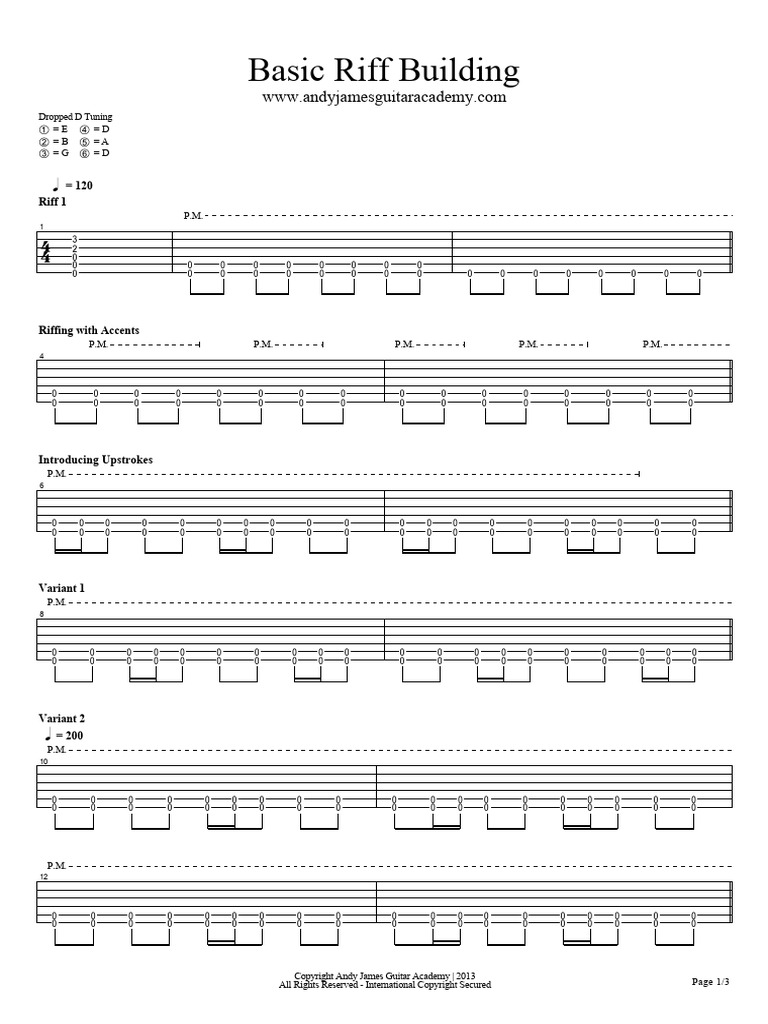 April 1.1 Basic Riff Building | PDF