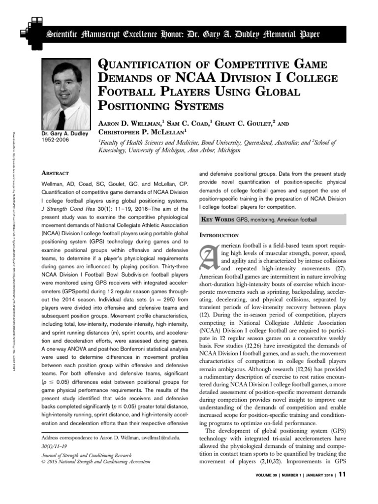 45 - Wellman Et Al., 2015. Quantification of Competitive Game Demands ...