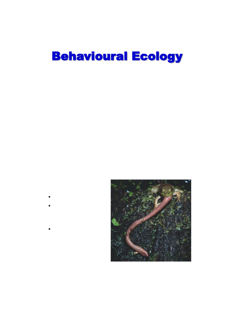 Chapter 7 Evolution of Feeding Behaviour - All Slides Visible - 2 | PDF