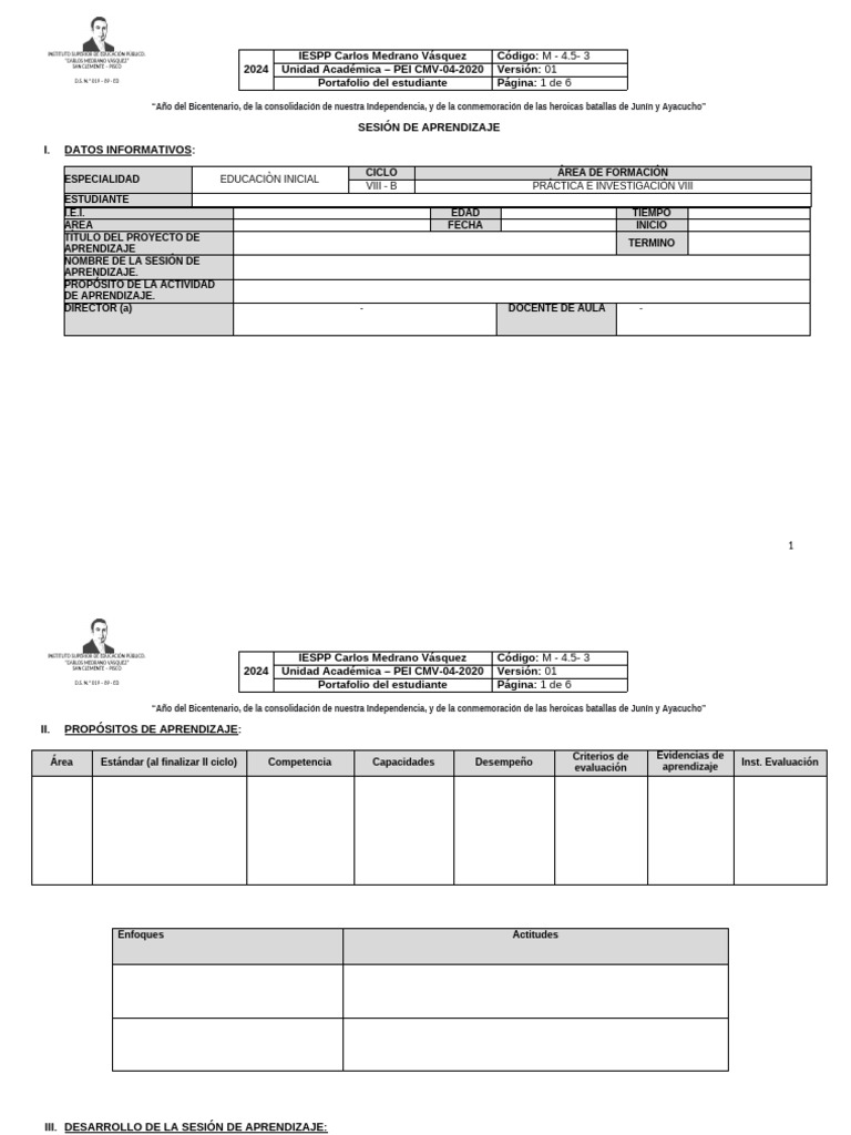 Esquema de Act. Aprendizaje-2024 | PDF