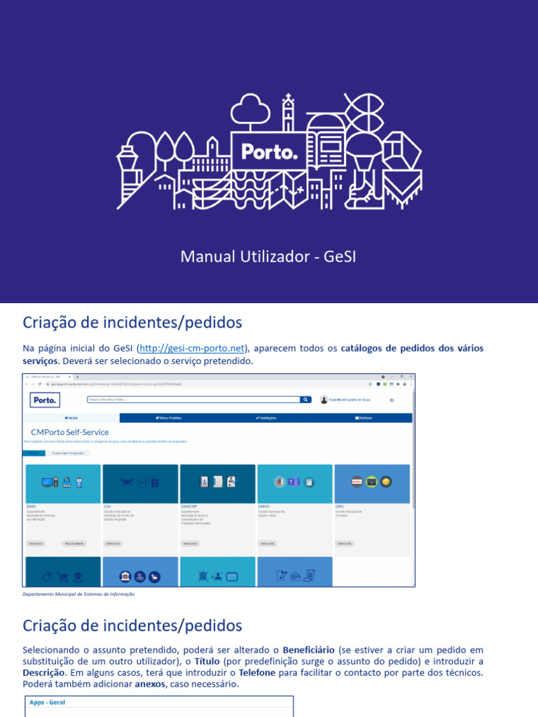 Manual Utilizador GESI | PDF