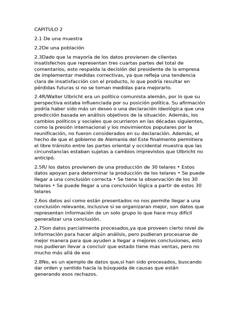 Ejercicios Resueltos Cap 2 Estadistica | PDF