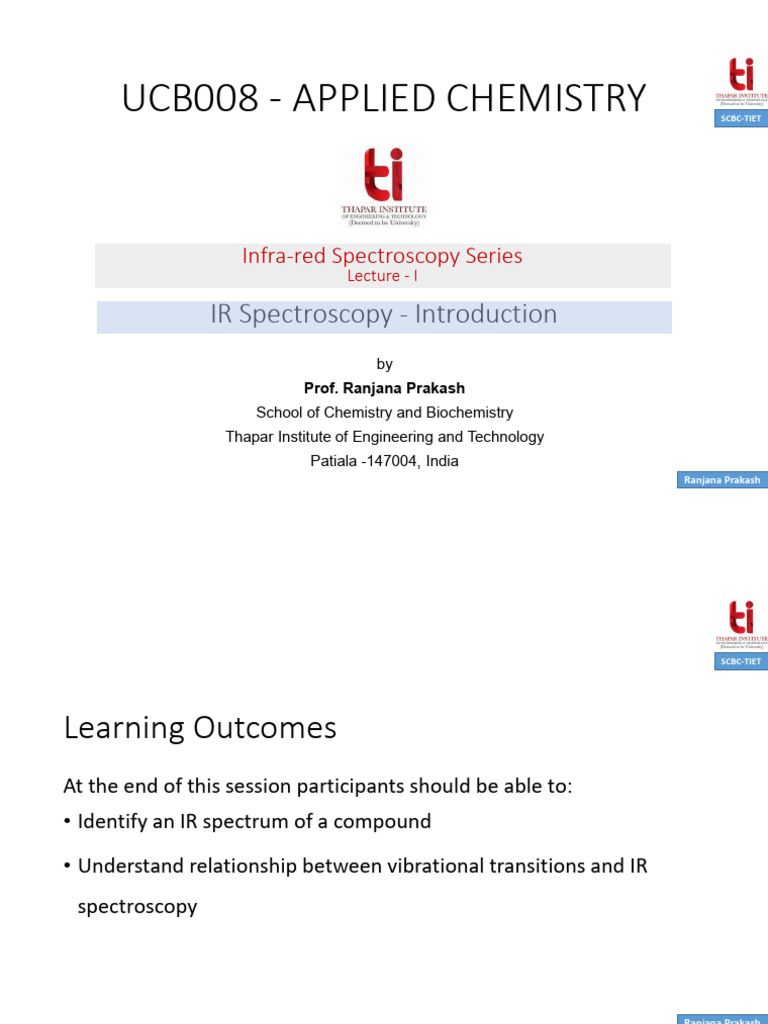 A. Introduction - IR Spectros | PDF