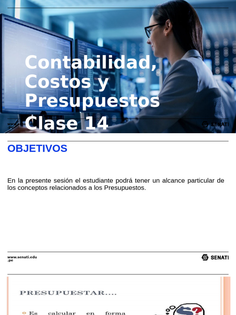 Contabilidad, Costos y Presupuestos - Semana 14 SENATI | PDF Contabilidad, Costos y Presupuestos - Semana 14 SENATI | PDF