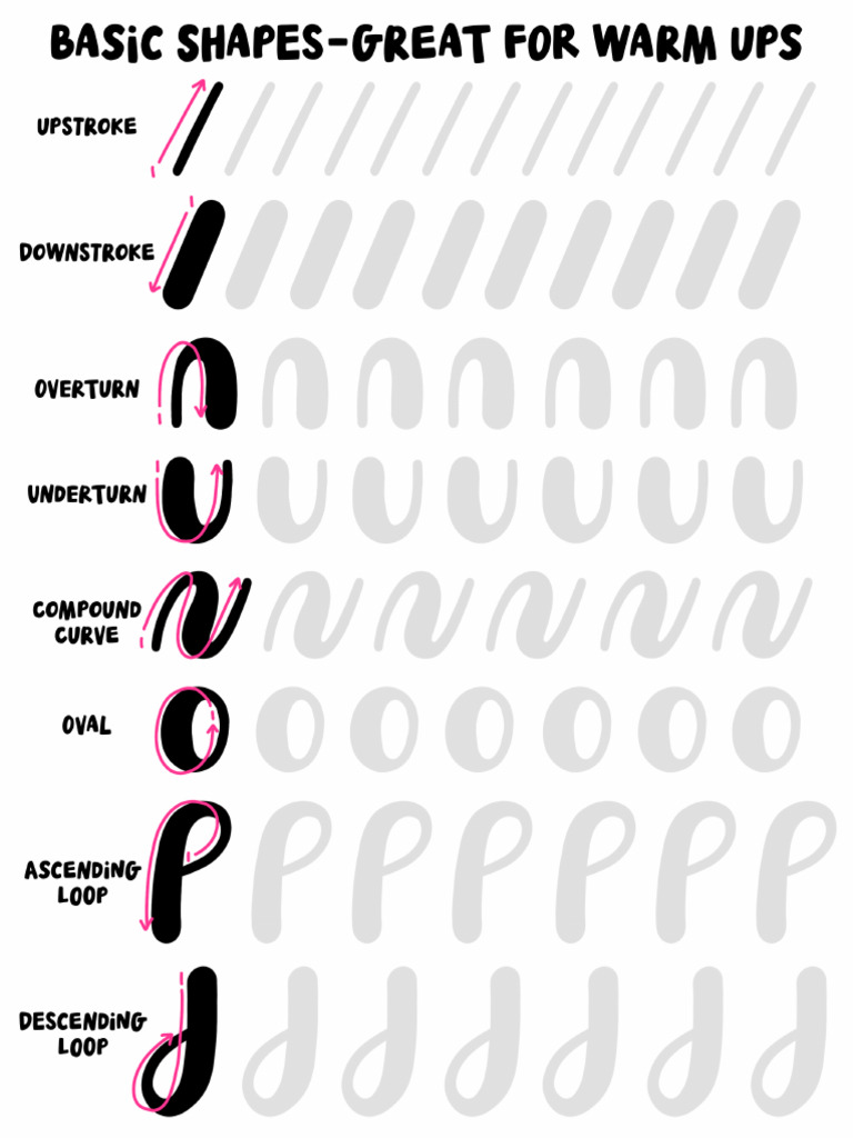 Back To Basics Lettering Practice Workbook | PDF