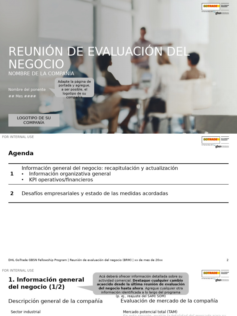 DHL GoTrade GBSN Fellowship Program | PDF