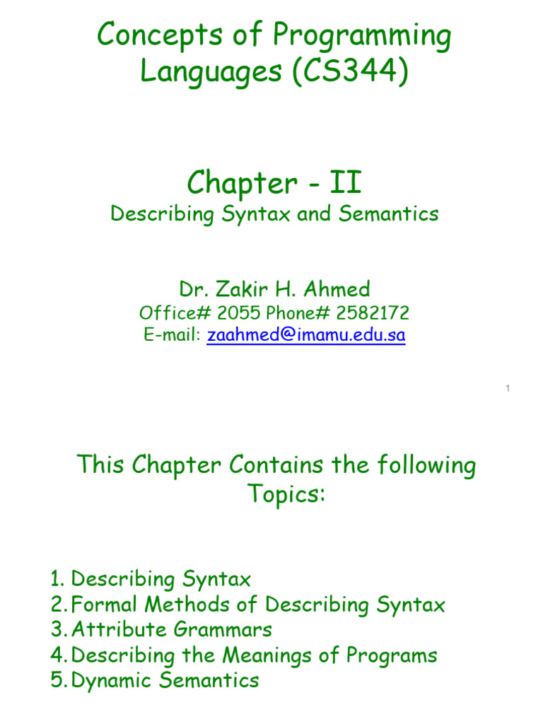 CH 2-Syntax and Semantics | PDF CH 2-Syntax and Semantics | PDF