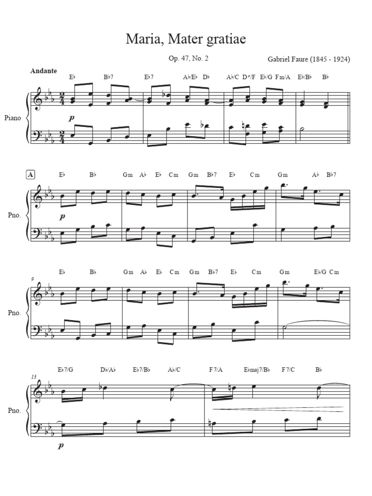 Maria, Mater Gratiae - Part | PDF