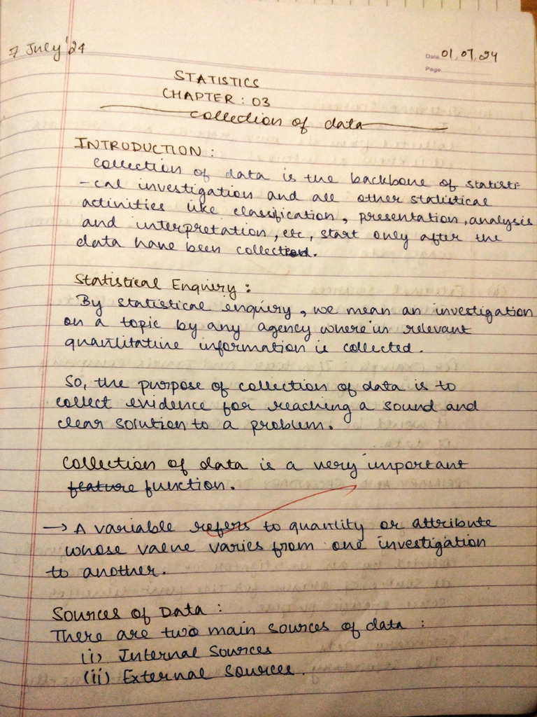 Chapter 3 Statistics Notebook Work Pdf